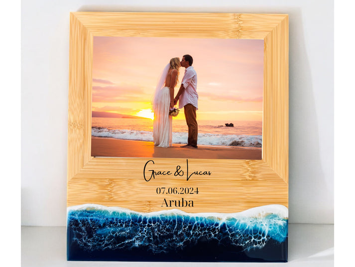 Personalized Beach Photo Frame 5x7 Picture Frame Ocean Beach Themed De ...